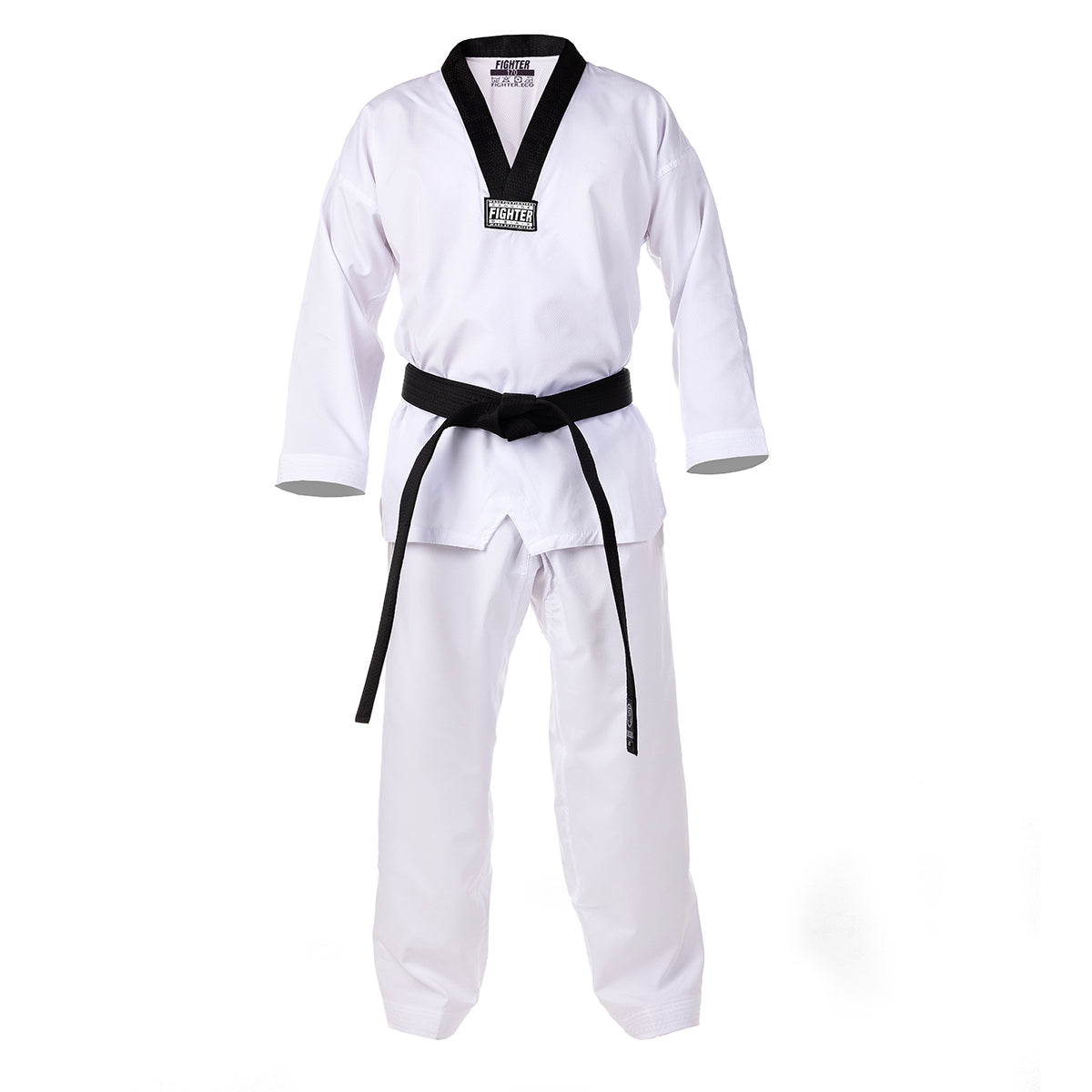 Fighter Zagon Taekwondodrakt, sort krage